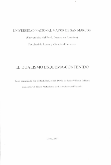 El dualismo esquema-contenido - Biblioteca FLCH